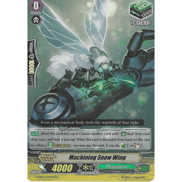 Cardfight Vanguard MACHINING SNOW WING - G-EB02/014EN RR - Recaptured LTD