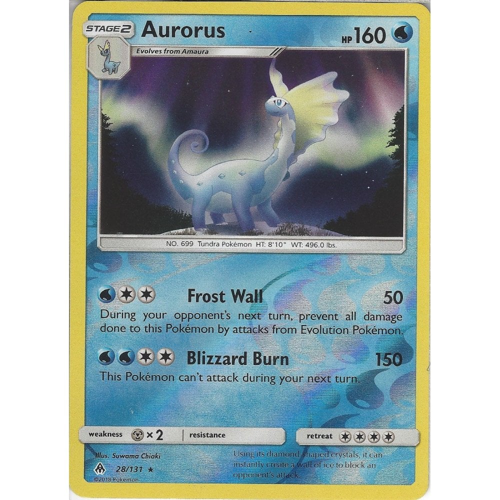 Pokemon Aurorus Card