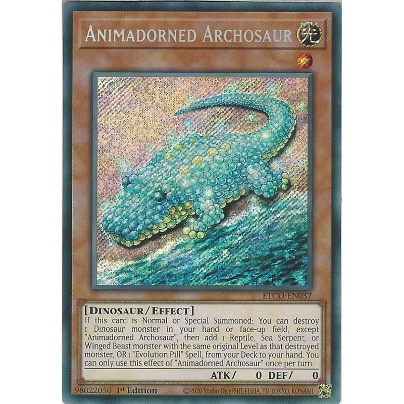 ETCO-EN037 Animadorned Archosaur | 1st Edition | Secret Rare Card ...
